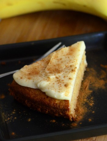 Banana Cake with Cinnamon Cream Cheese Frosting - Baking Bites
